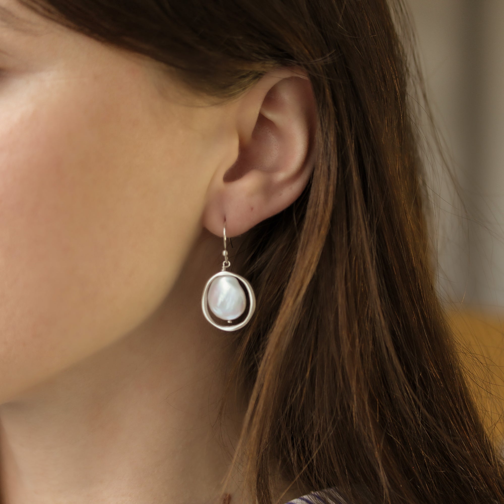 Large Pearl Earrings - Chemistry Jewelry